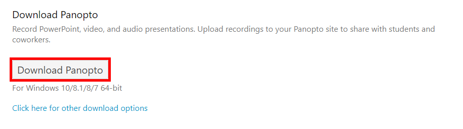 How to Download and Install Panopto for Windows